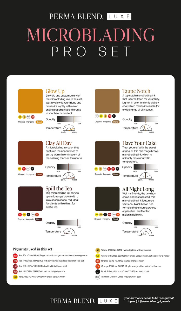 Perma Blend LUXE ~ Glow up microblading pigment – Amavi PMU