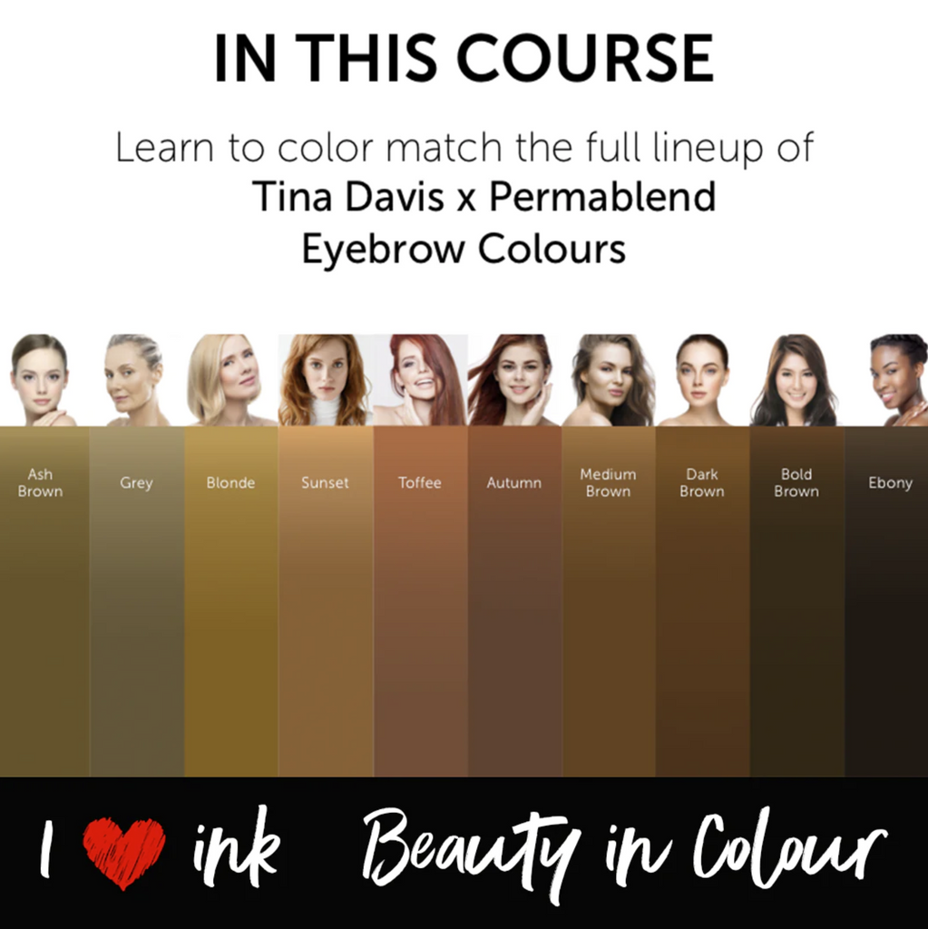 Online PMU training ~ Tina Davies: I love Ink Colour Course – Amavi PMU