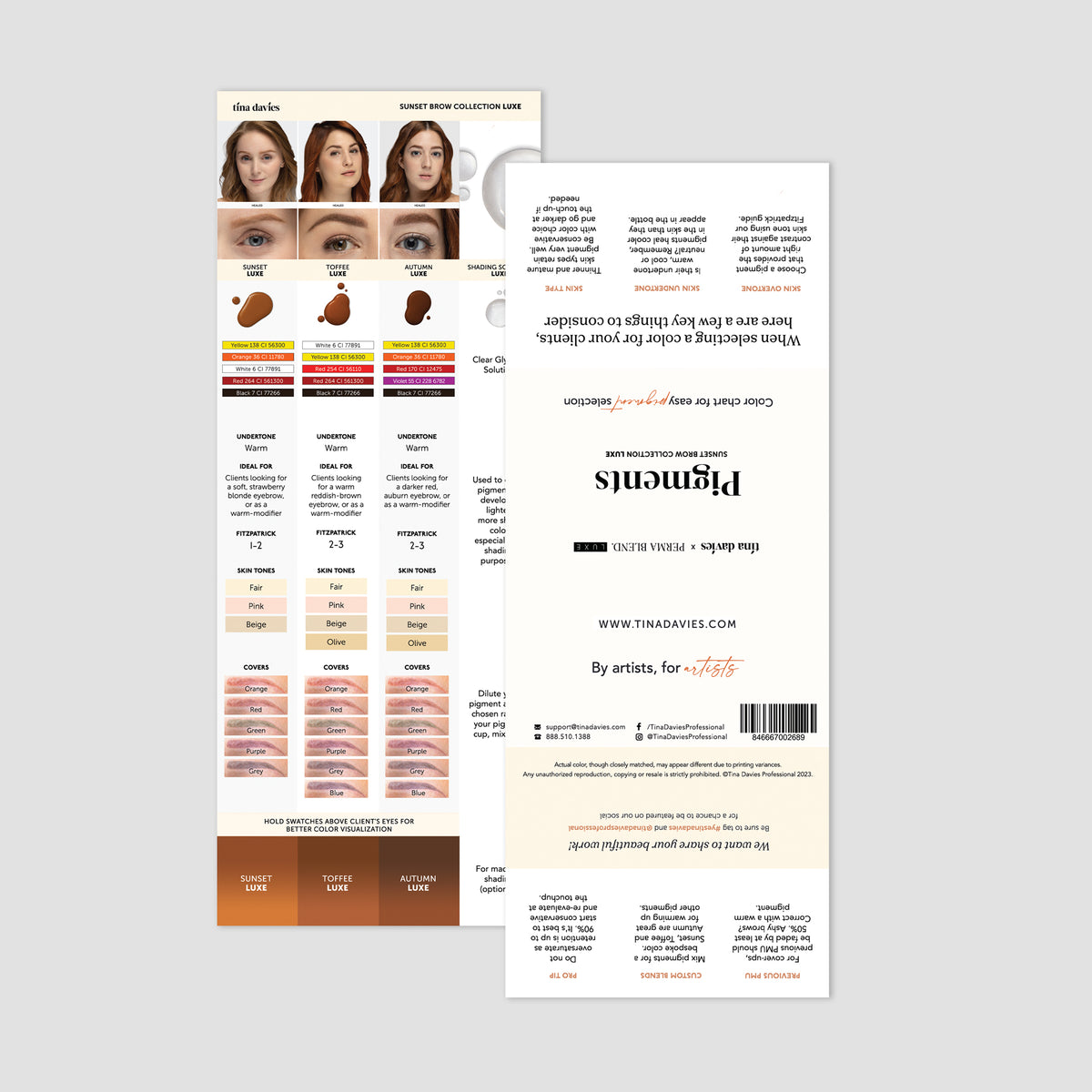 Tina Davies ~ Shading Solution Sunset Luxe wenkbrauw pigment – Amavi PMU